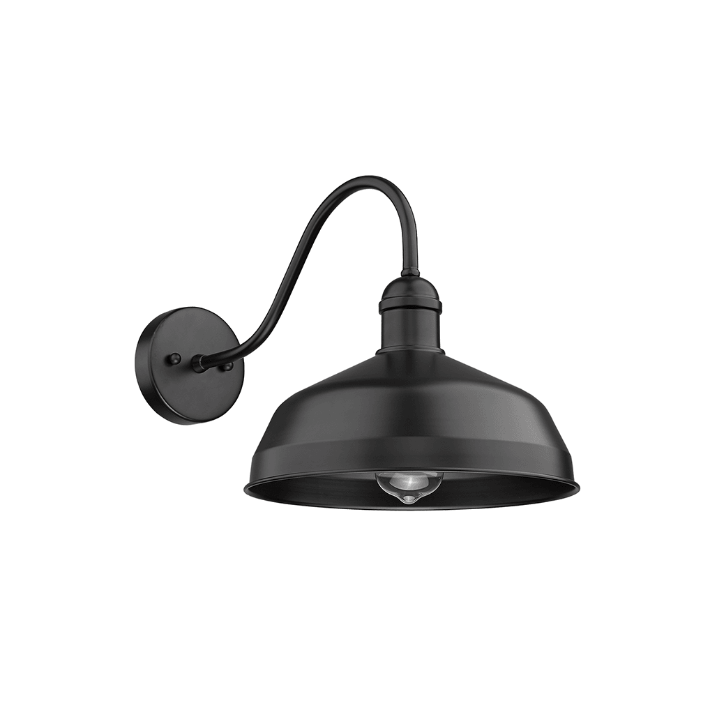 Gooseneck Light Fixture Outdoor Black Barn Light Wall Mount Farmhouse ...
