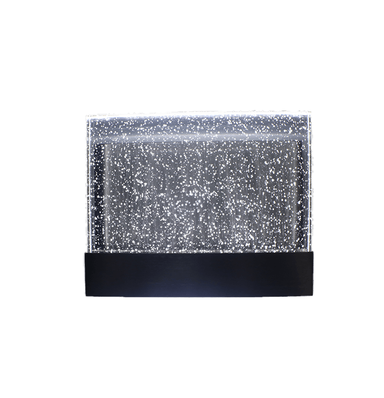 Calabria Intergraded LED Rectangle Bubble Glass Indoor Wall Sconce - B ...