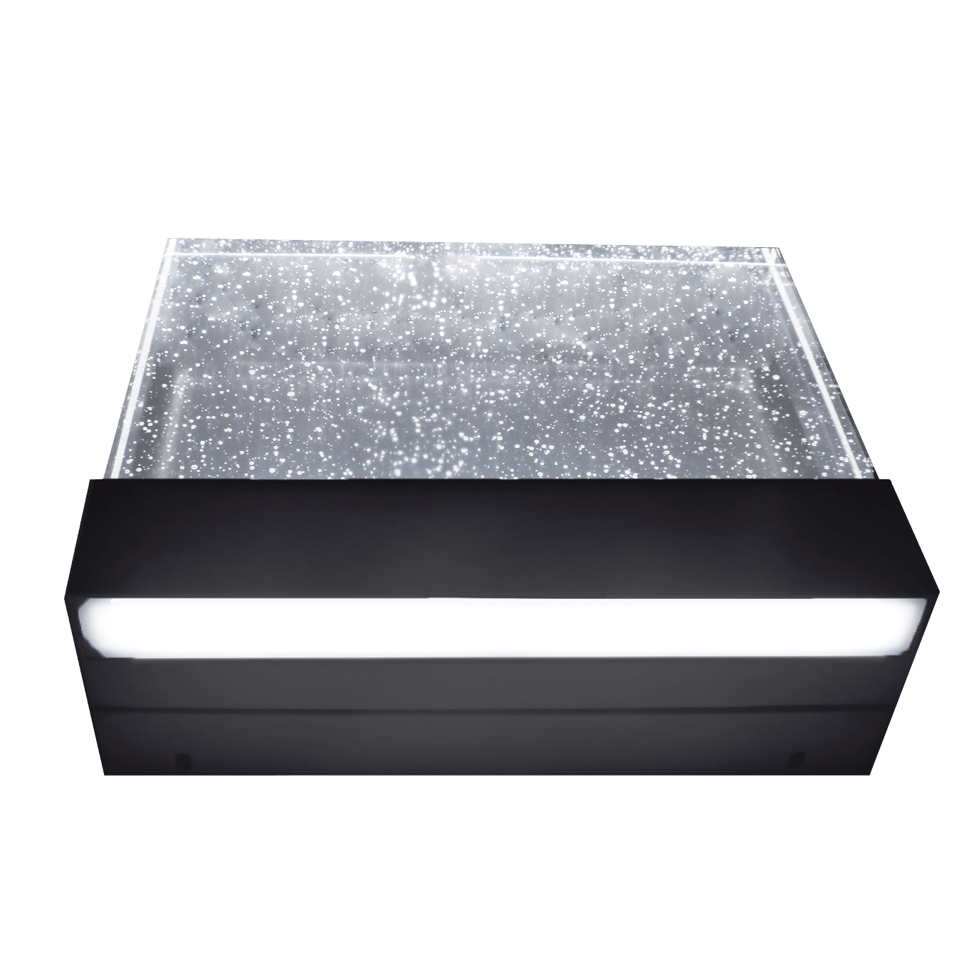 Calabria Intergraded LED Rectangle Bubble Glass Indoor Wall Sconce - B ...