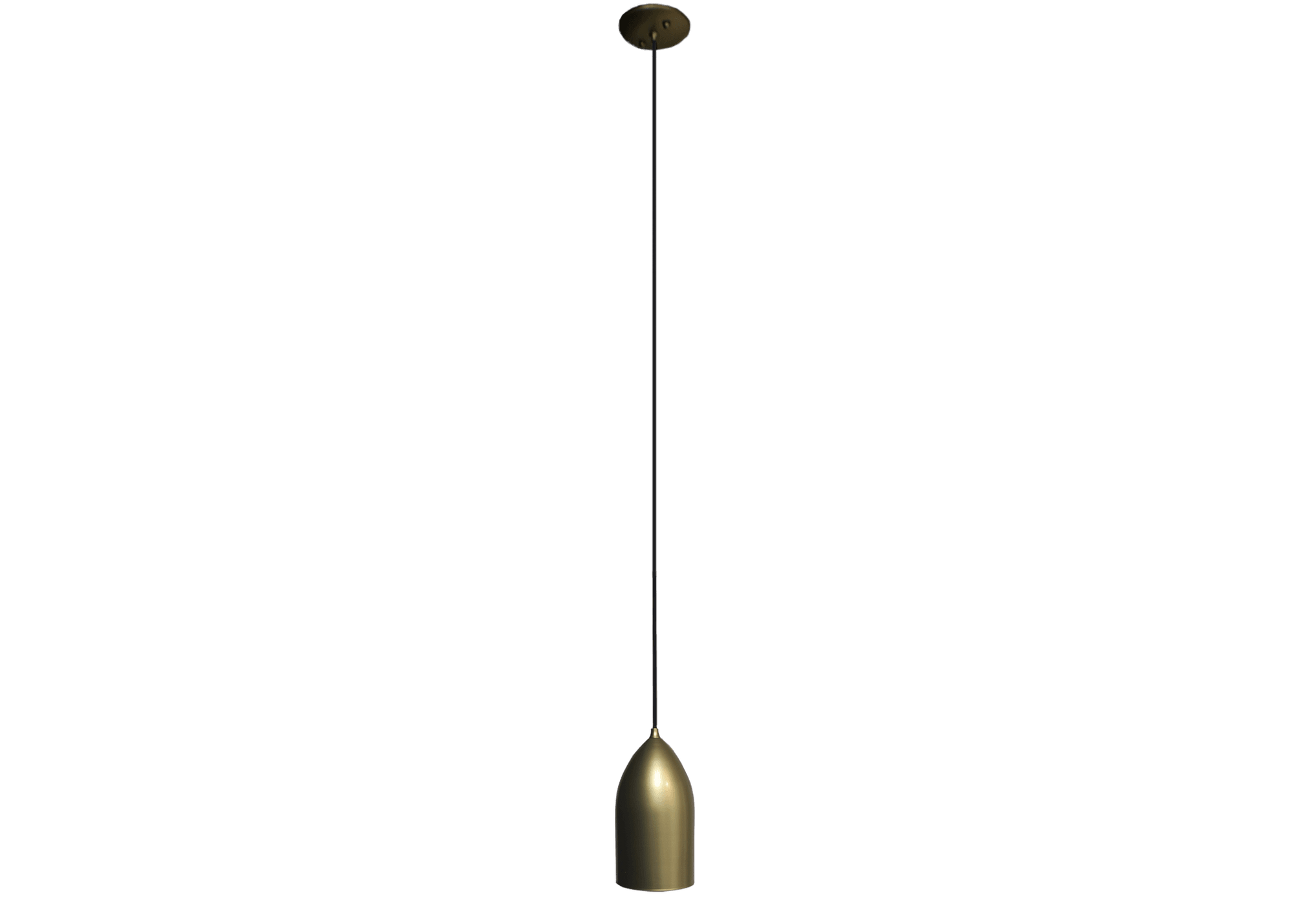 Bullet 1-Light 9" Industrial Bullet Head Pendant with Metal Shades - G ...