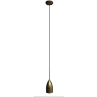 Bullet 1-Light 6" Industrial Bullet Head Pendant with Metal Shades - G ...