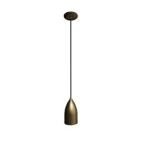 Bullet 1-Light 6" Industrial Bullet Head Pendant with Metal Shades - G ...